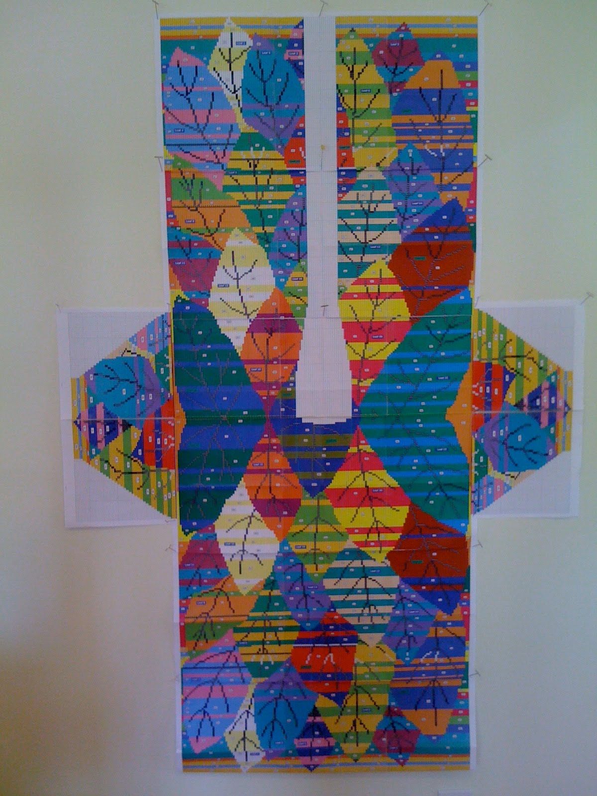 Kaffe Coat Project: Kaffe's Long Leaf Coat is on the wall!