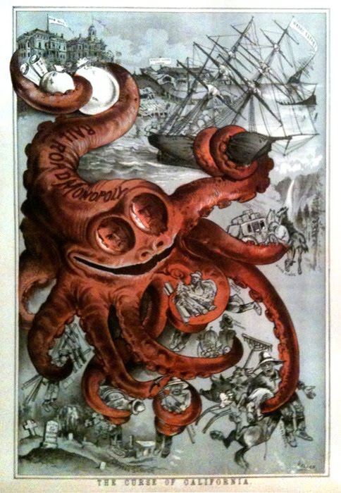 Octopus in Propaganda and Political Cartoons