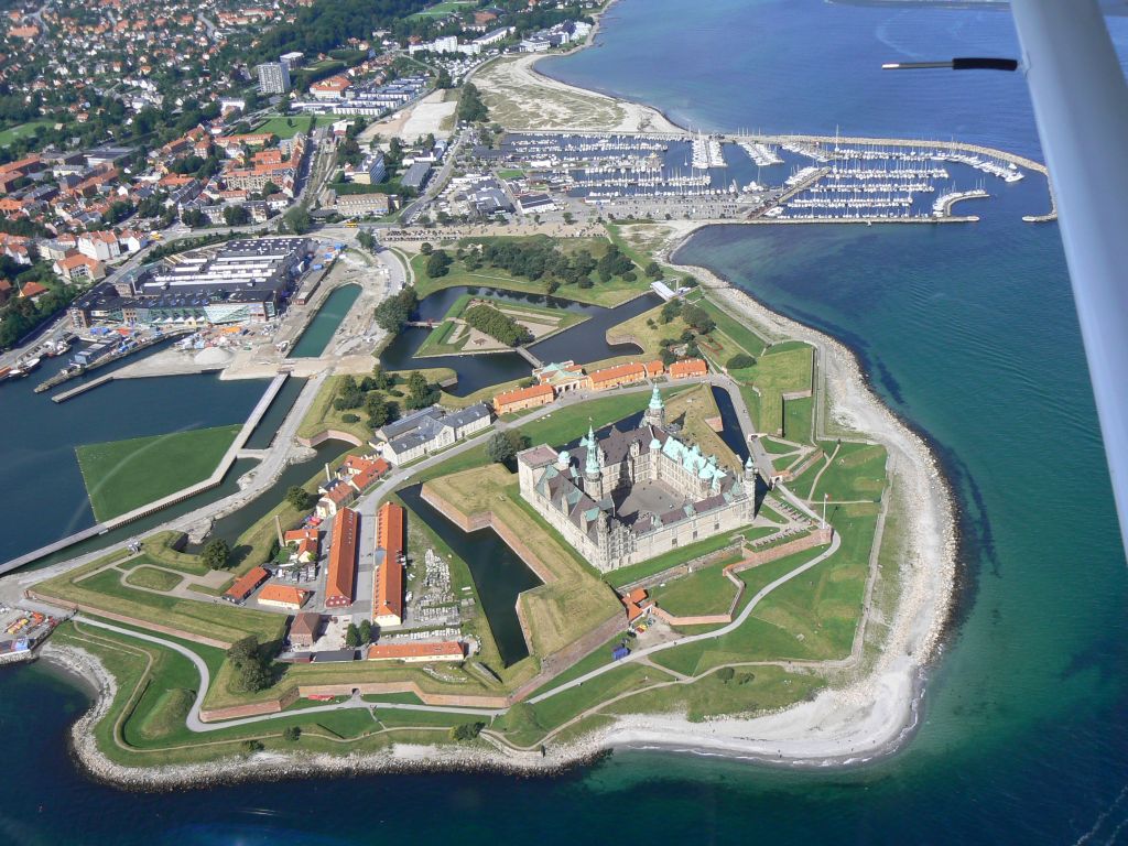 To Helen Back: Helsingor castle from the air