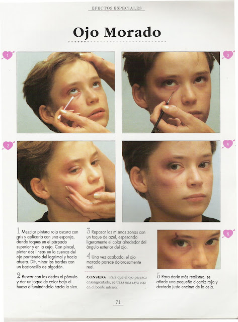 Maquillaje efecto ojo morado | Trato o truco