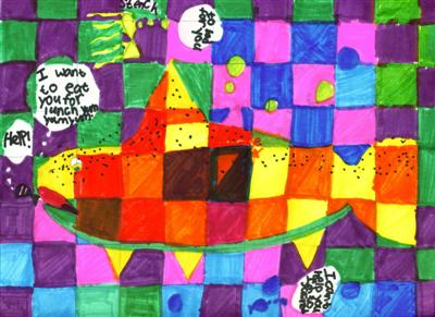 Art Makes Kids Smart: Warm and cool color project 4th grade
