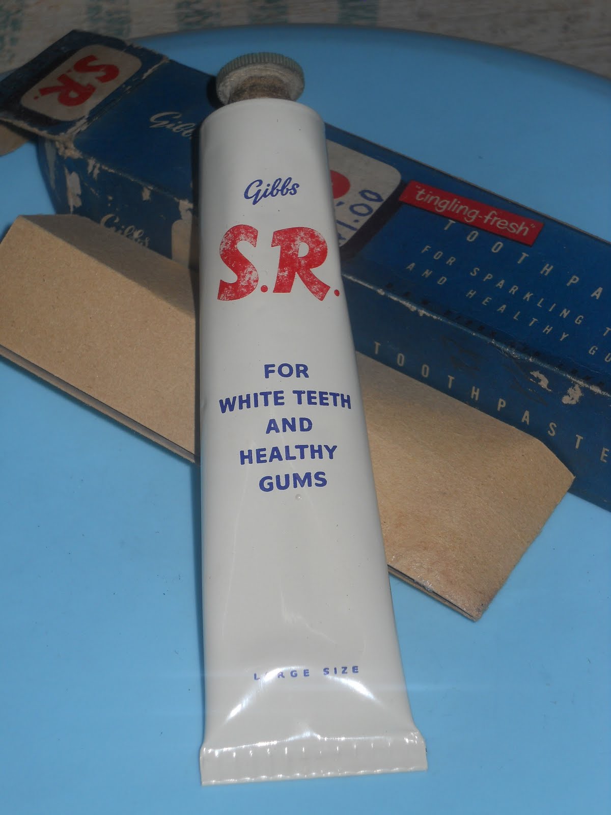 KOLEKSI FITRI BARANG OLD SKOOL: 1955 Gibbs S.R Toothpaste
