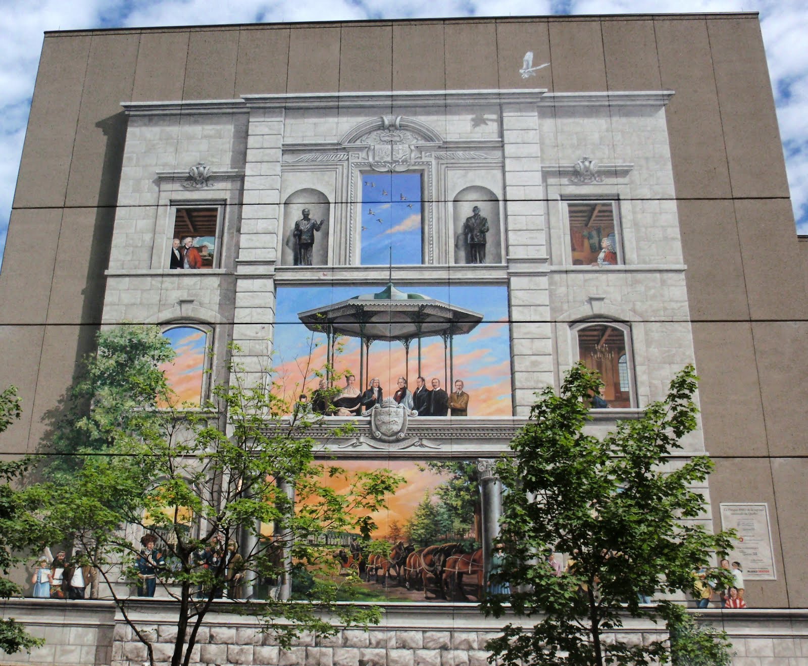 Monuments de Québec: Fresque BMO