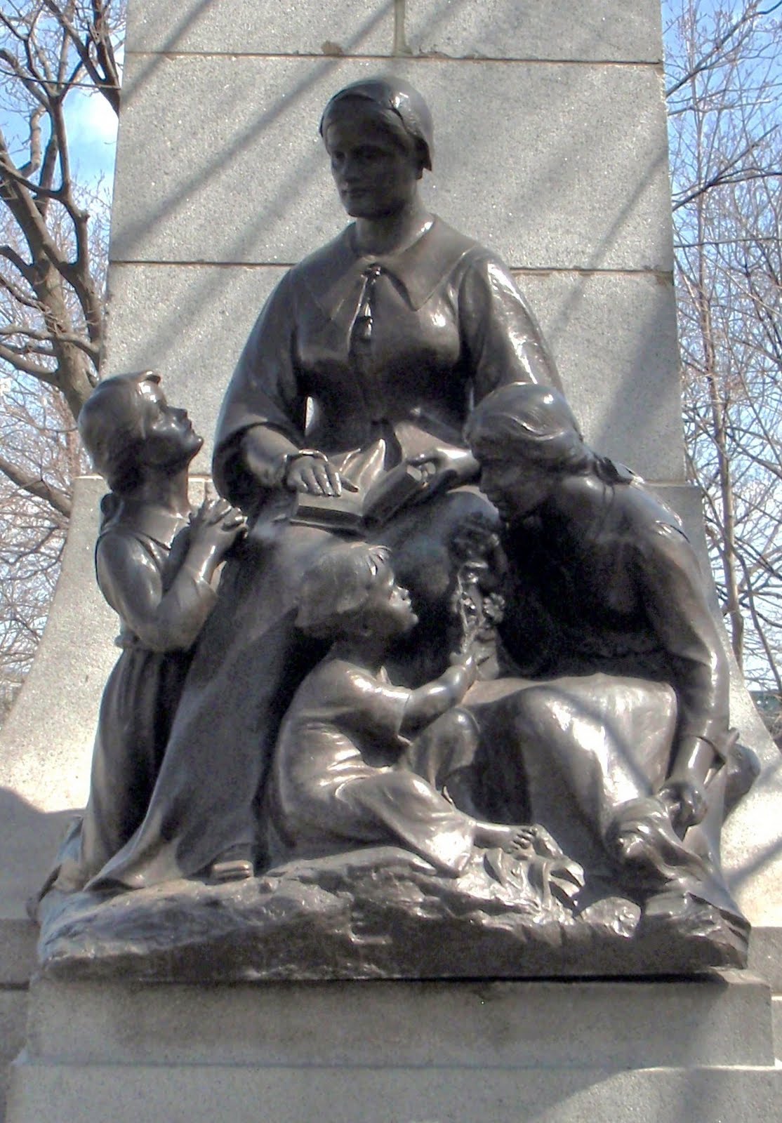 Monuments de Québec: Louis Hébert, Marie Rollet, Guillaume Couillard