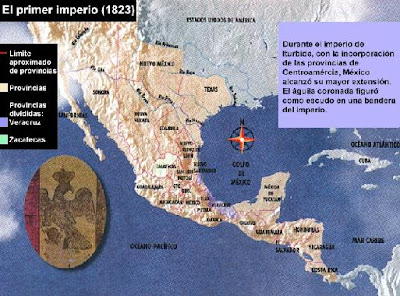 HISTORIA: MAPAS DE MÉXICO DE 1821-1823