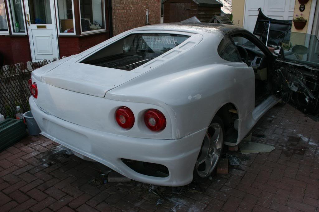 Toyota MR2 to Ferrari 360 Replica: Ferrar mr2 door skins fitted and bonded