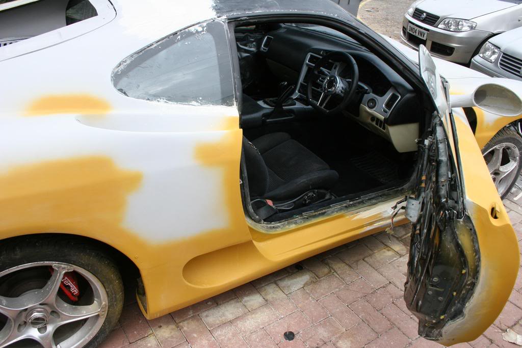 Toyota MR2 to Ferrari 360 Replica: More body work 2 ferrari mr2 replica