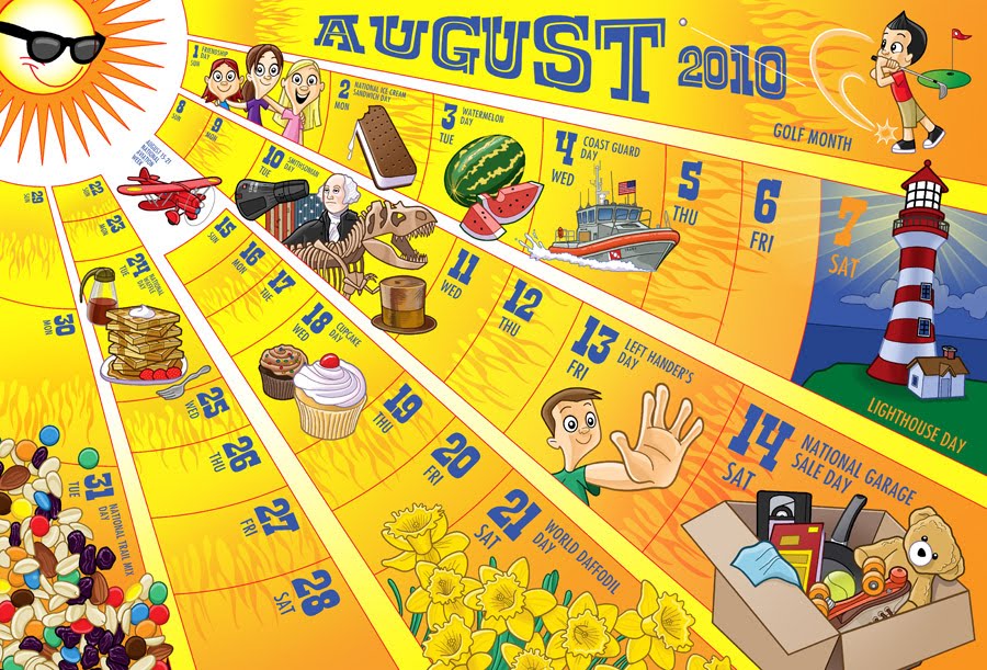 Greg Hardin's Art & Sketch Blog: August calendar