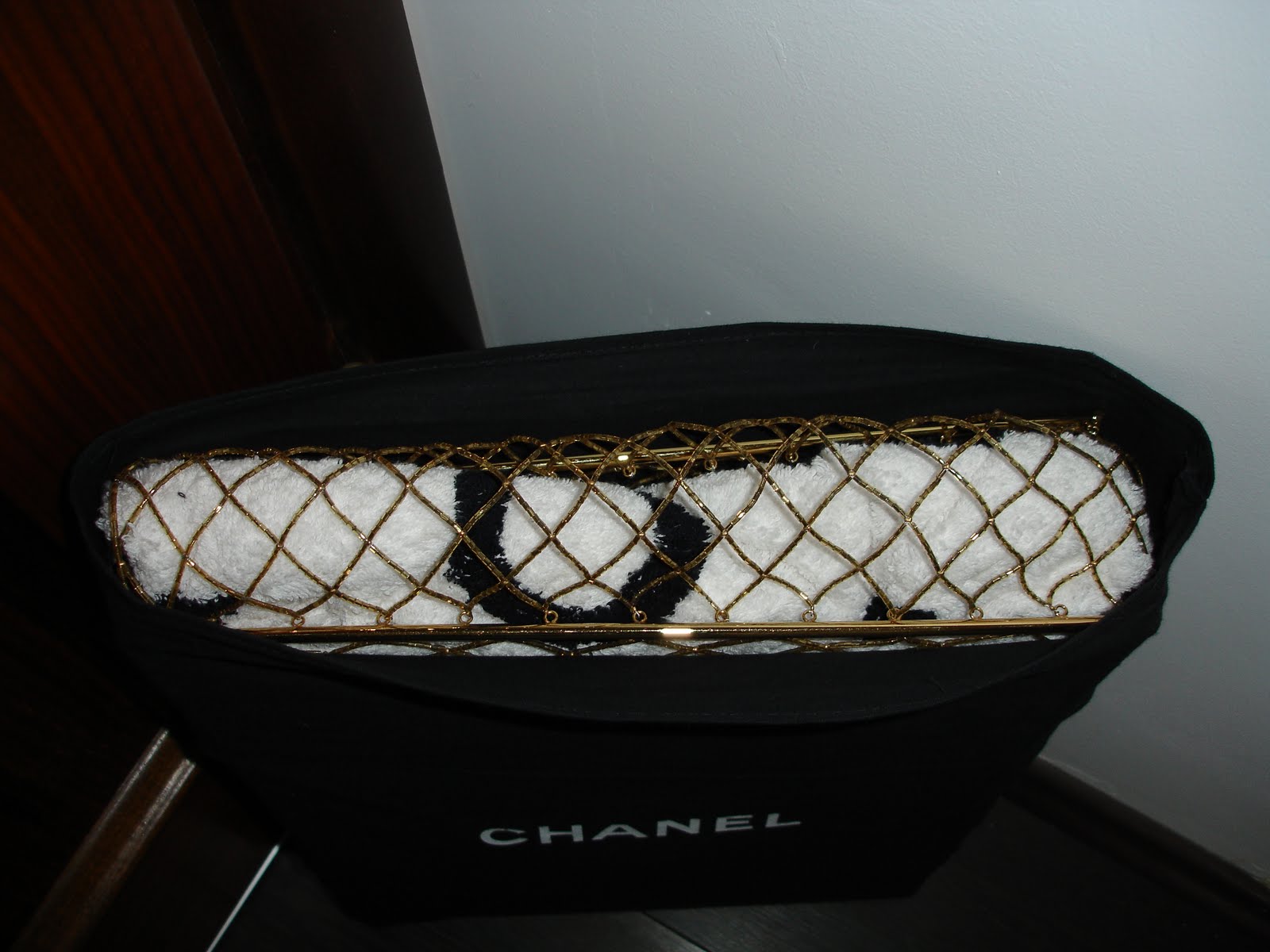 Coco Kiosk: Geanta plaja Chanel, cu prosop. Originala. Franta. Noua ...