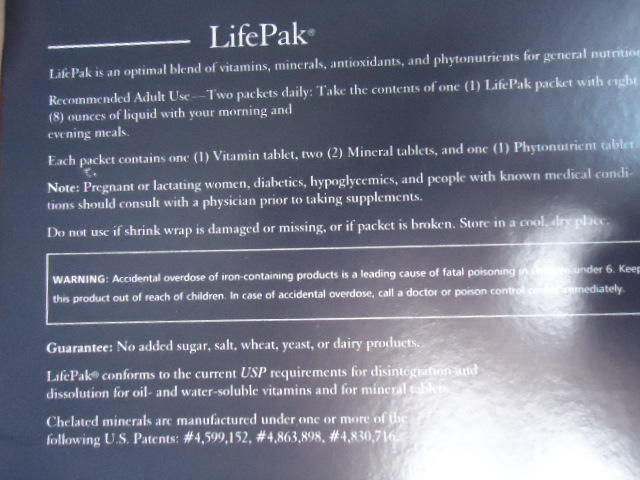 LIFEPAK review - by Pharmanex Nuskin Health Supplements: Lifepak , my ...