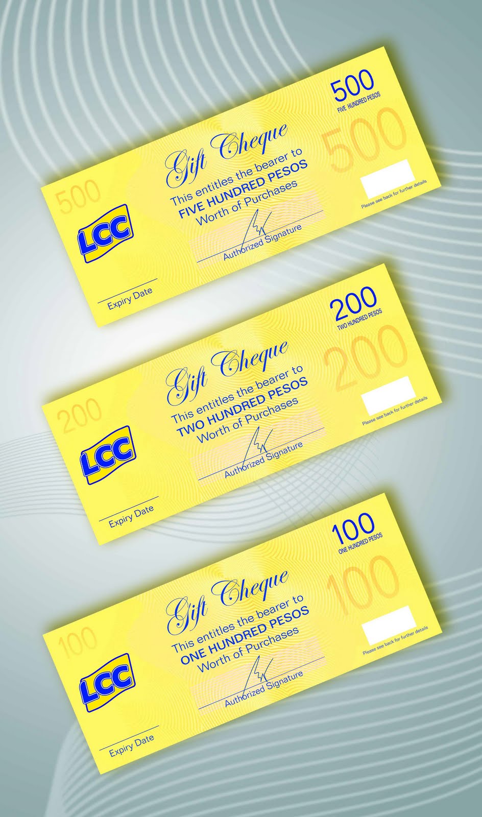 Bicol Guide: A Perfect Gift: LCC Gift Cheques