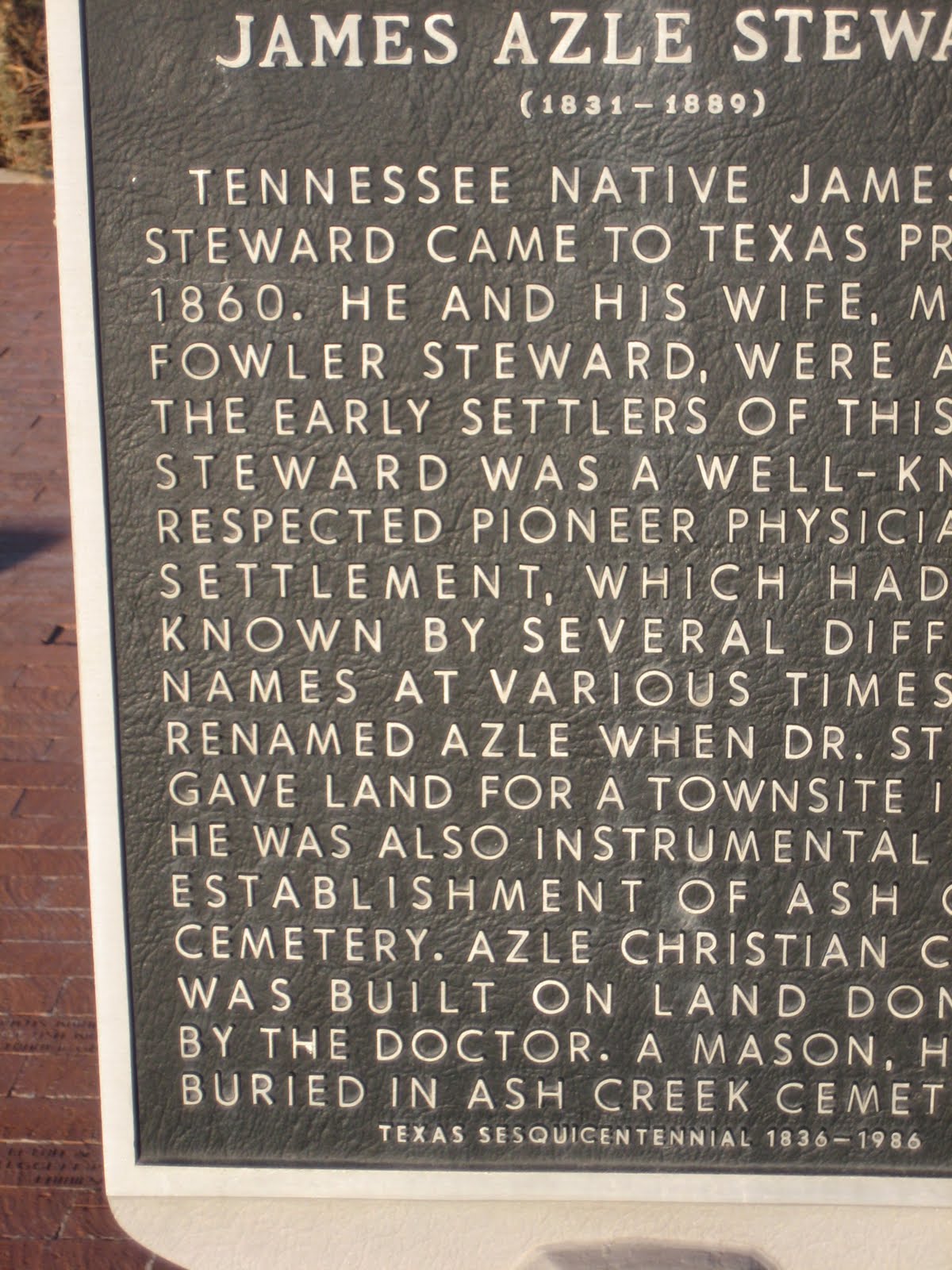 Mrs. Abraham's Class: Cultural and Historical Pictures of Azle 2011