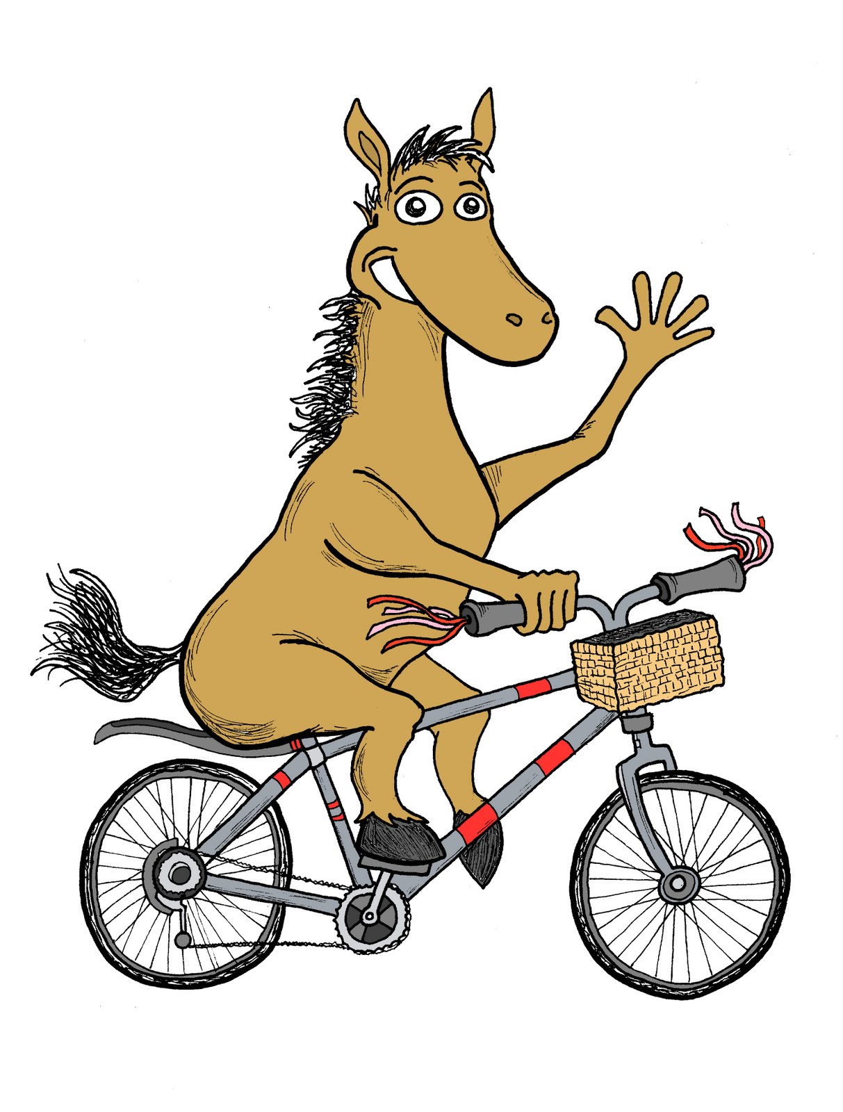 Horse With Hands Riding A Bike: Phil Caminiti