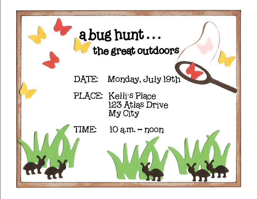 Mahani Creations: Card Sample - Bug Hunt
