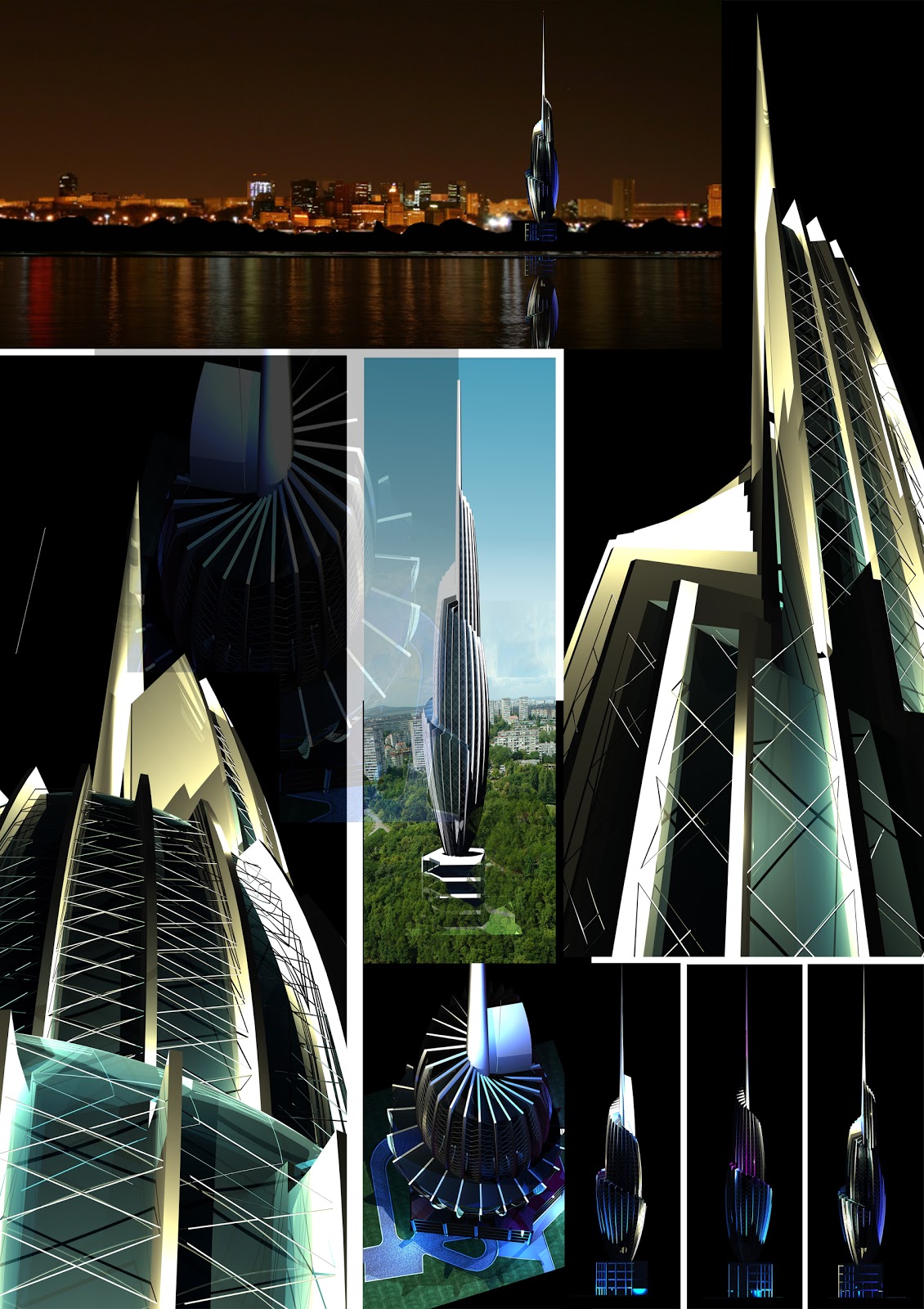 s2dio54: Spiral Tower - Competition for a skyscraper in Bourgas