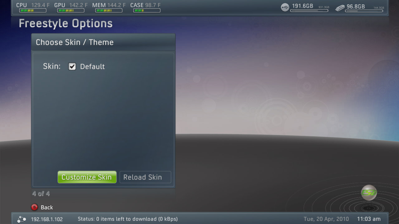 Console Jtag: Personalizar Skin na Freestyle dash 2