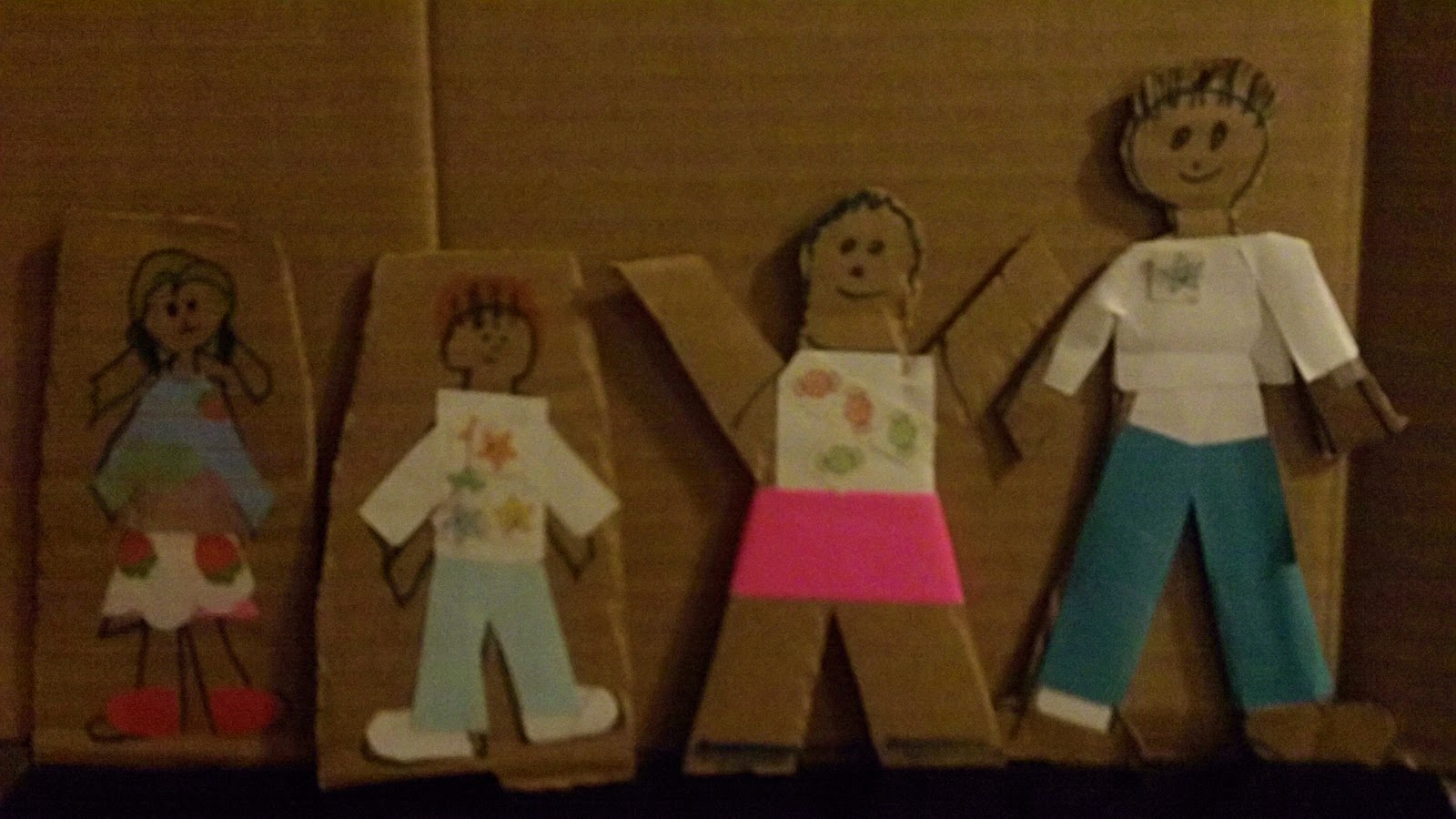 Mommie Dearest Sometimes: Cardboard People.....