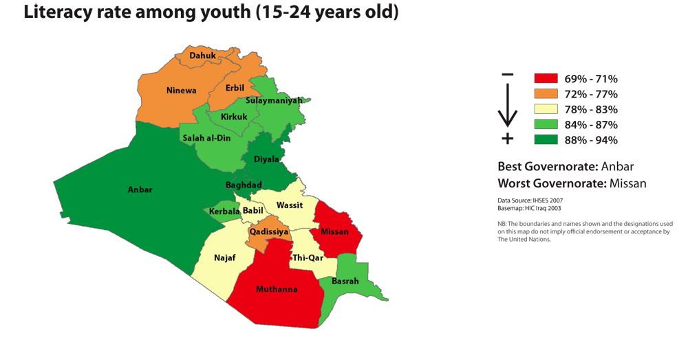Fertility rates in Iraq in 2006, 2011 and 2018 : r/MapPorn