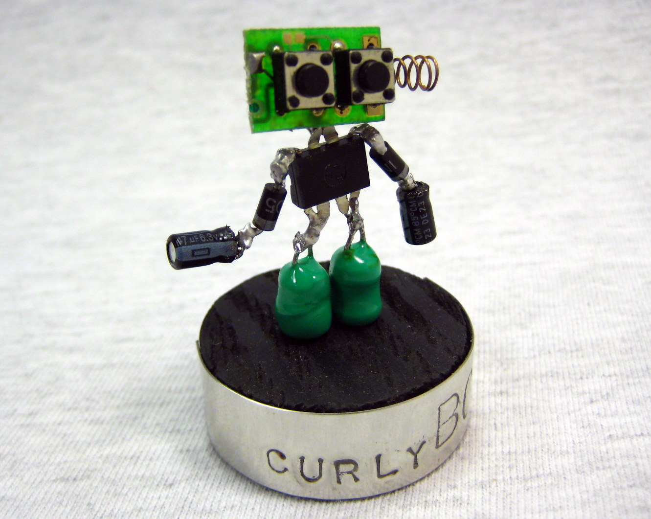JunkBOT Jon Inventory: CurlyBOT Sculpture