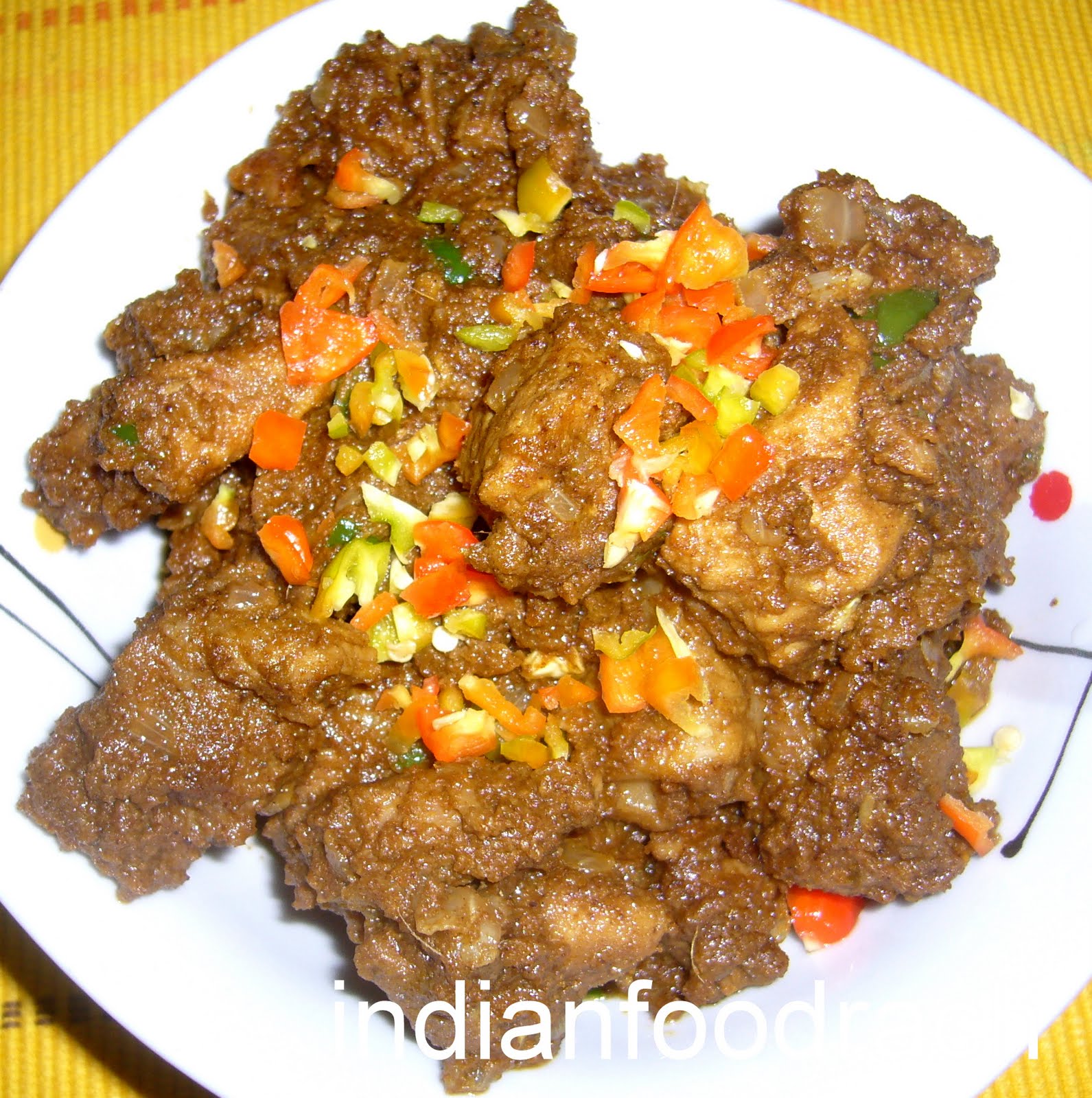 INDIAN FOOD: Spicy pork / Pandi/ Panni