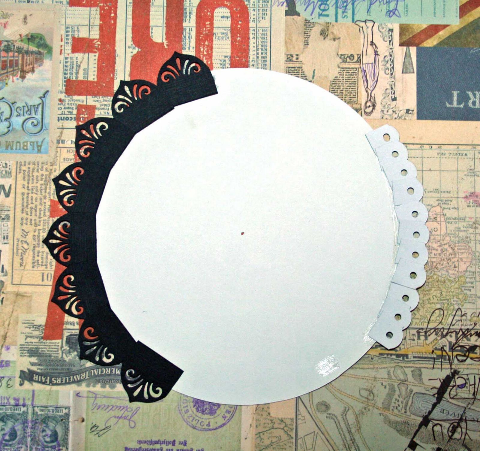 Scrap, Travel, and Bark!: Tutorial for adding a border trim to a circle