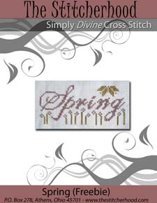 The Stitcherhood: New Cross Stitch Freebie! I'm Lovin' Spring!