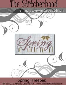 The Stitcherhood: New Cross Stitch Freebie! I'm Lovin' Spring!
