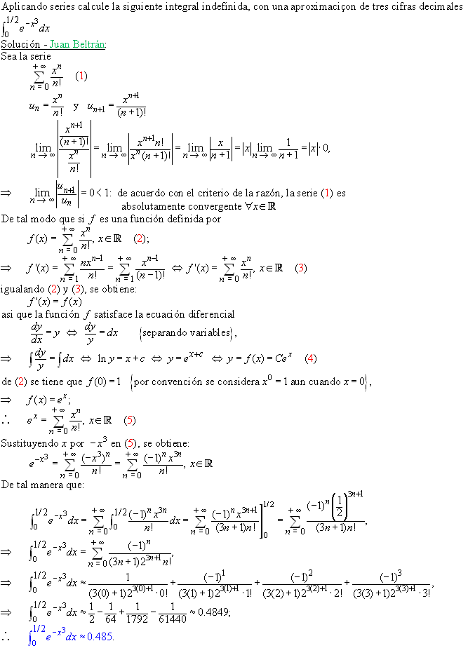 Cálculo21: Aproximación de una integral definida mediante series de ...