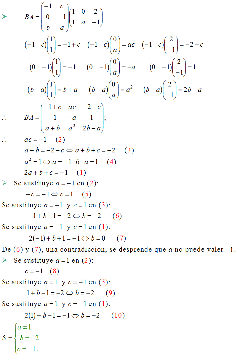 Matriz Simétrica | Ejercicios de Matemáticas