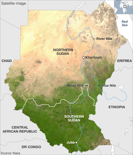 Map of the Week: Map of the Week - The Sudan Referendum