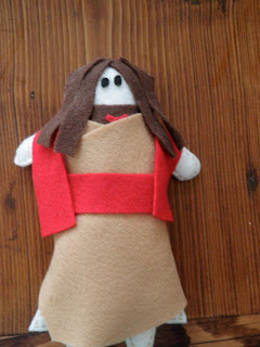 School Time Adventures: Clothes for felt Jesus Doll