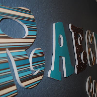 The Stain Family: Decorating Wall Letters: A Tutorial