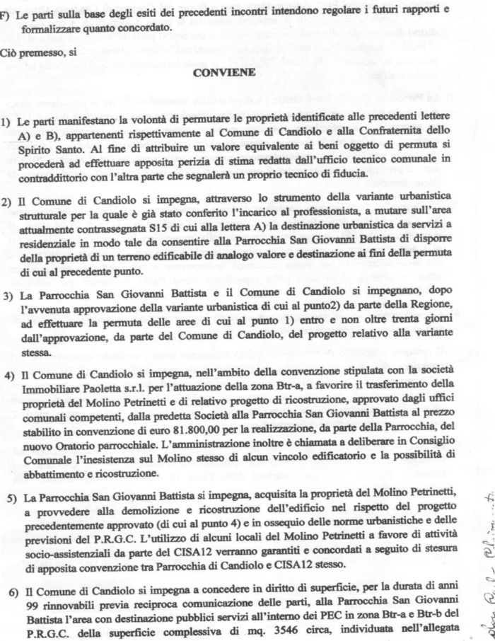 Giovanni ADAMO: Protocolli - Convenzioni