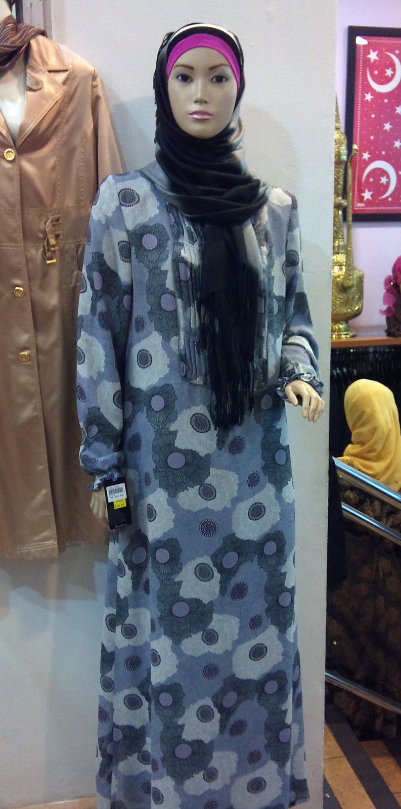 Butik Turkuaz: New Jubah Gaun Design - Floral Fantasy
