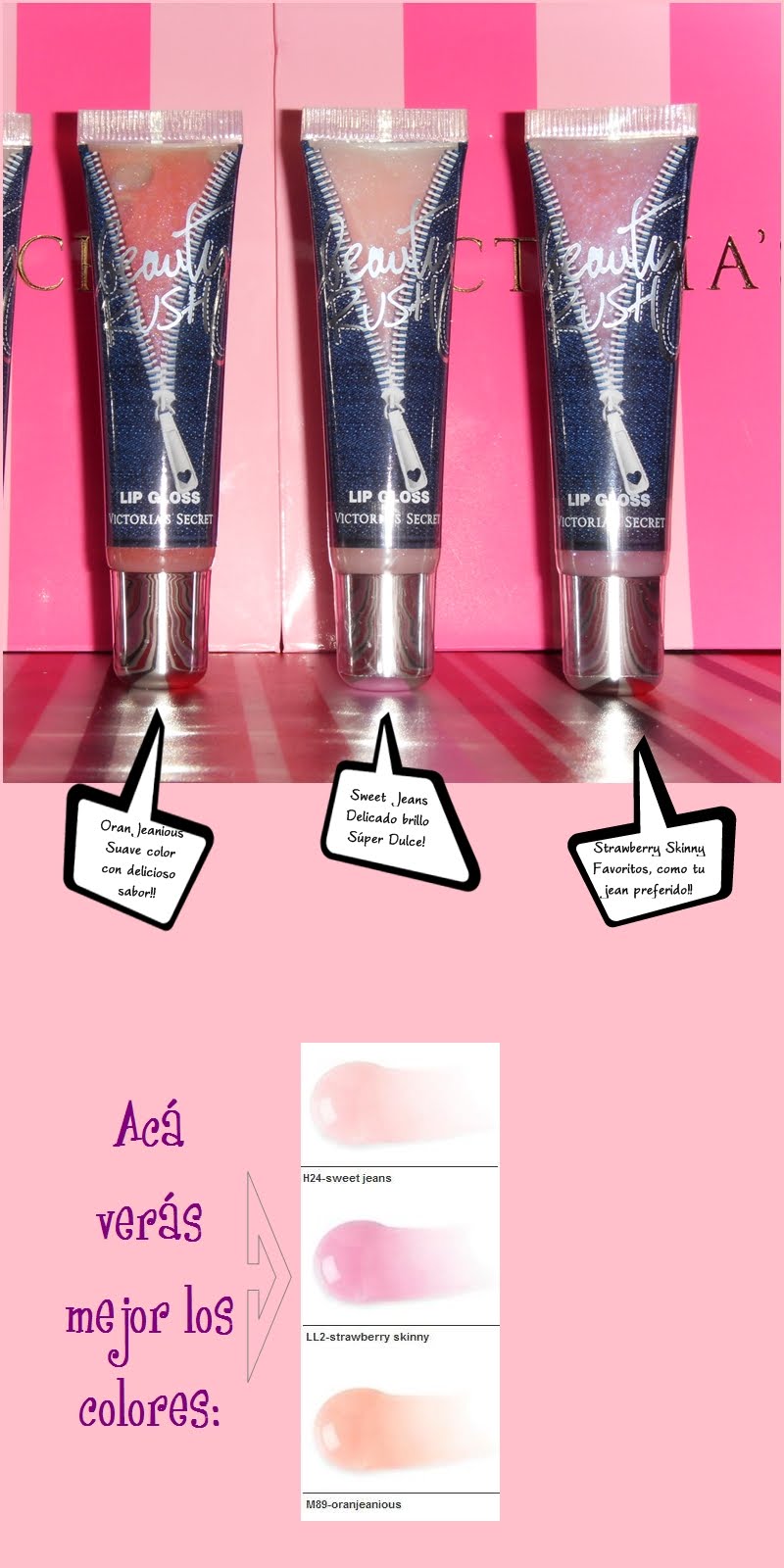 Victoria´s Secret Beauty Rush - Brillos Labiales con sabor delicioso!!