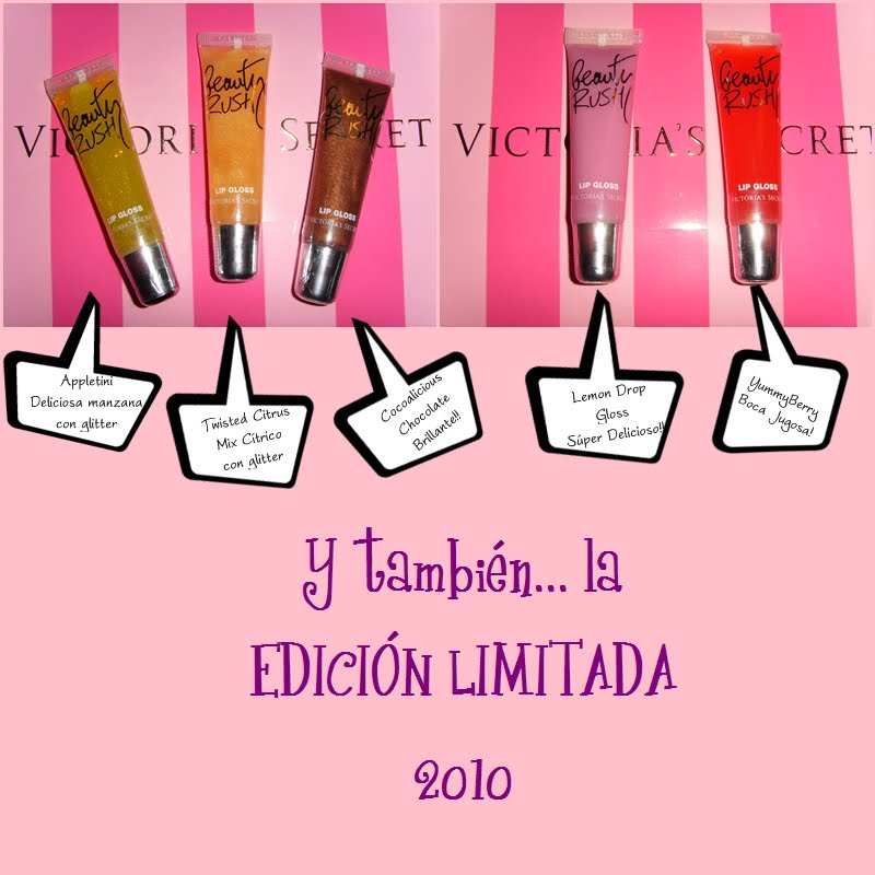 Victoria´s Secret Beauty Rush - Brillos Labiales con sabor delicioso!!
