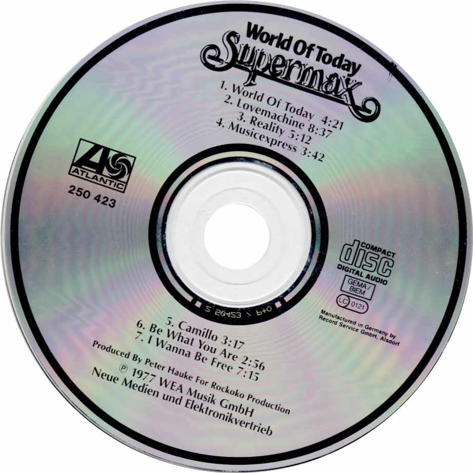 Musicotherapia: Supermax - World of Today (1977)