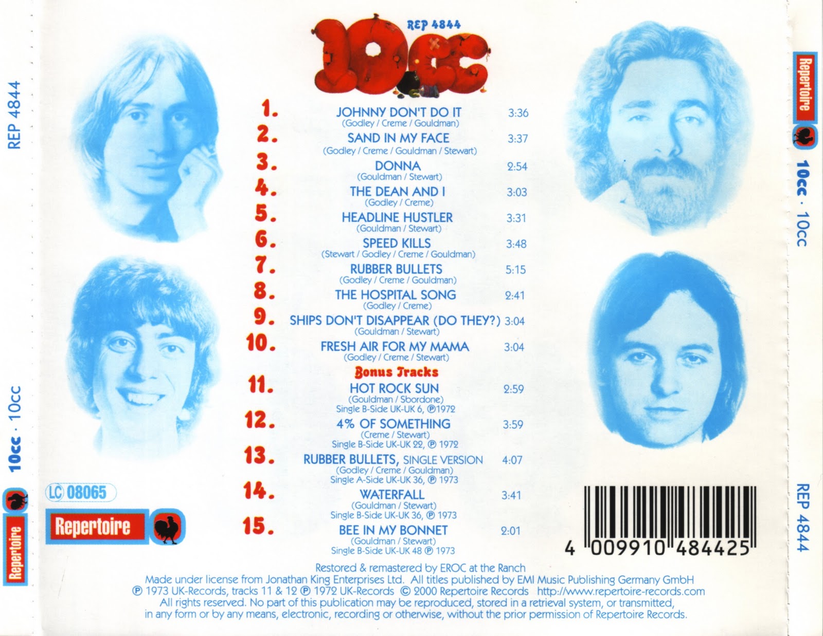 Musicotherapia: 10cc - 10cc (1973)