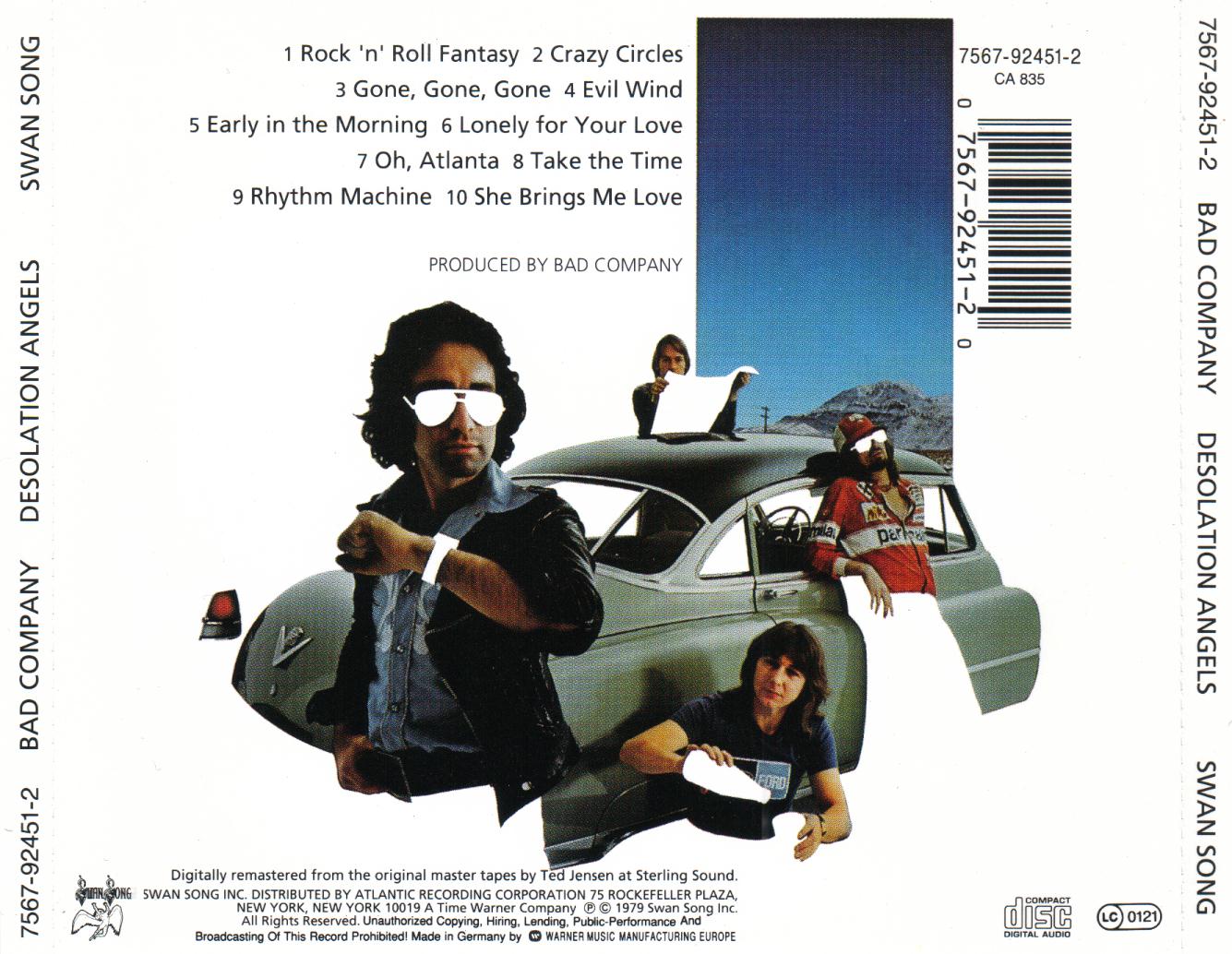 Musicotherapia: Bad Company - Desolation Angels (1979)