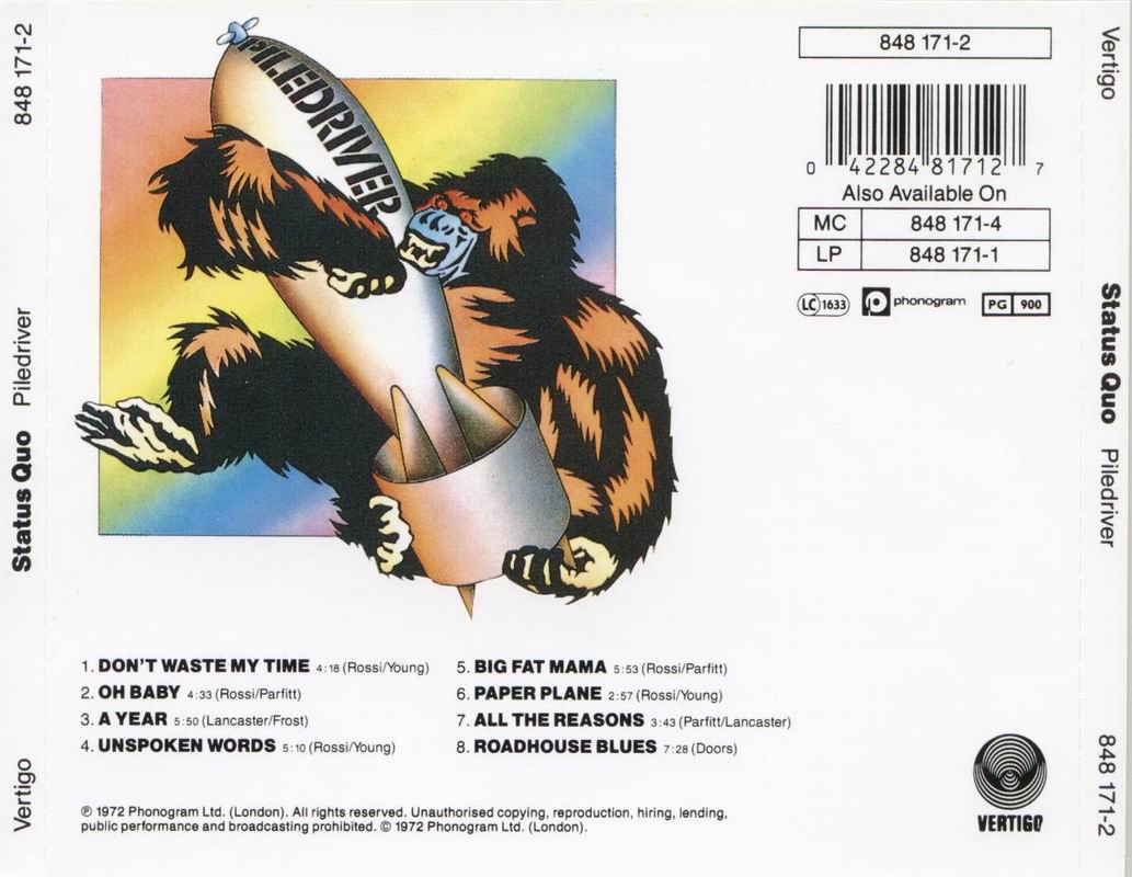 Musicotherapia: Status Quo - Piledriver (1973)