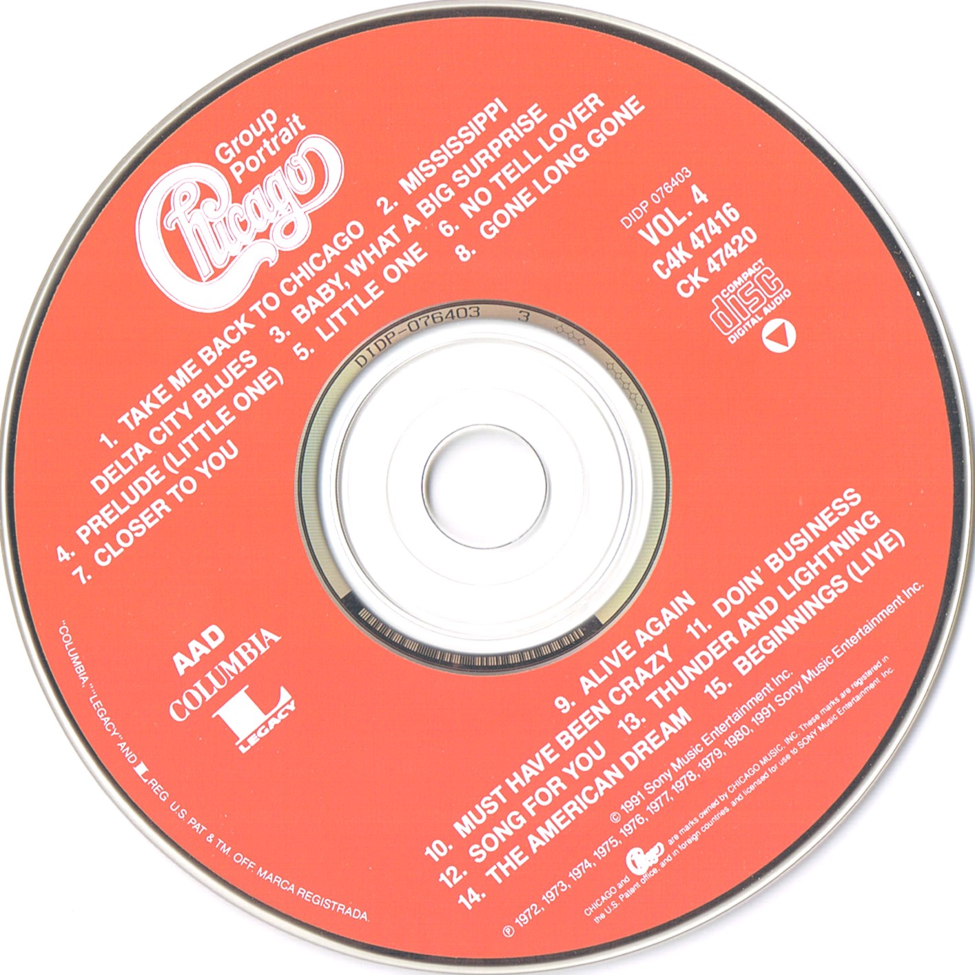 Musicotherapia: Chicago - Group Portrait Vol. 4 (1991)