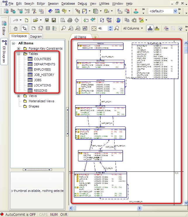 ORACLE Colombia.: Generación Diagrama Entidad Relación TOAD