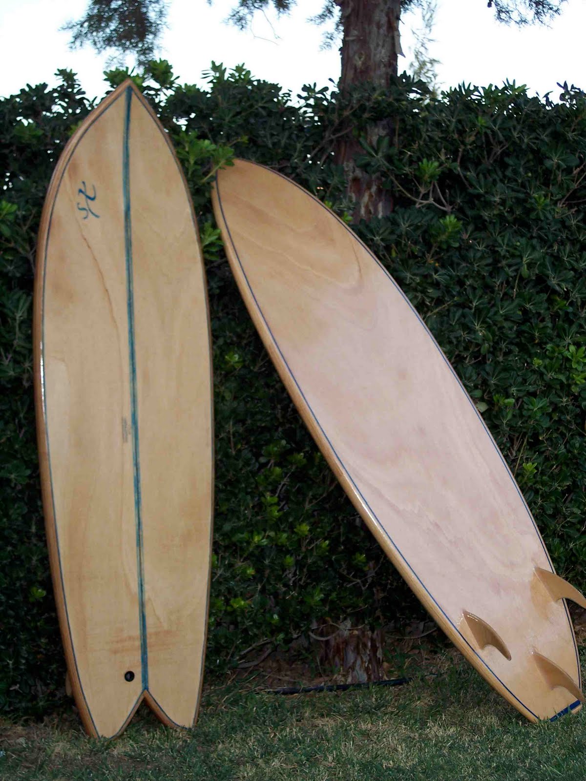 SX wooden surfboards: The fish wooden surfboards hollow wooden surfboards