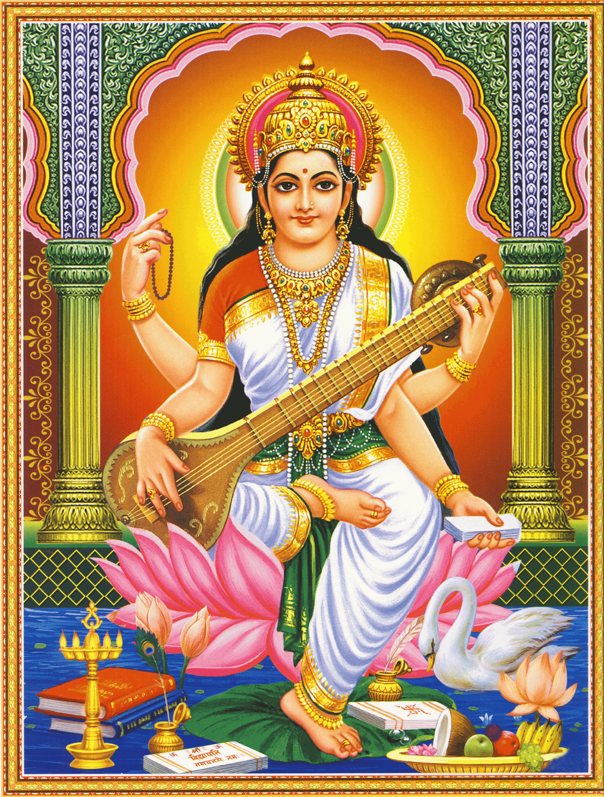 Life Inspirational Thoughts - "G": Goddess Saraswathi - The concept