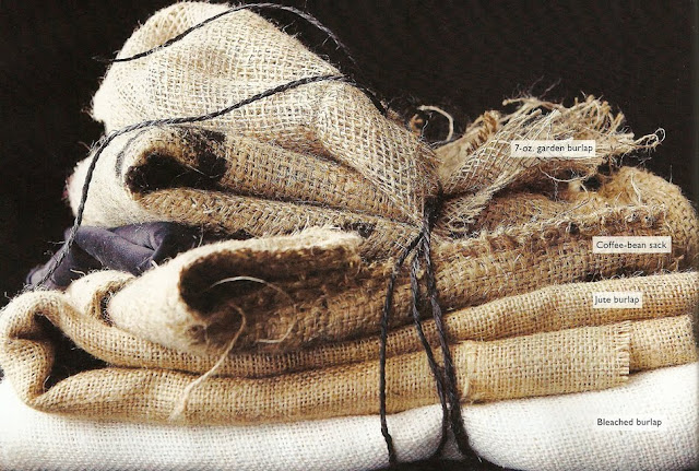 MARTHA MOMENTS: Burlap Indoors
