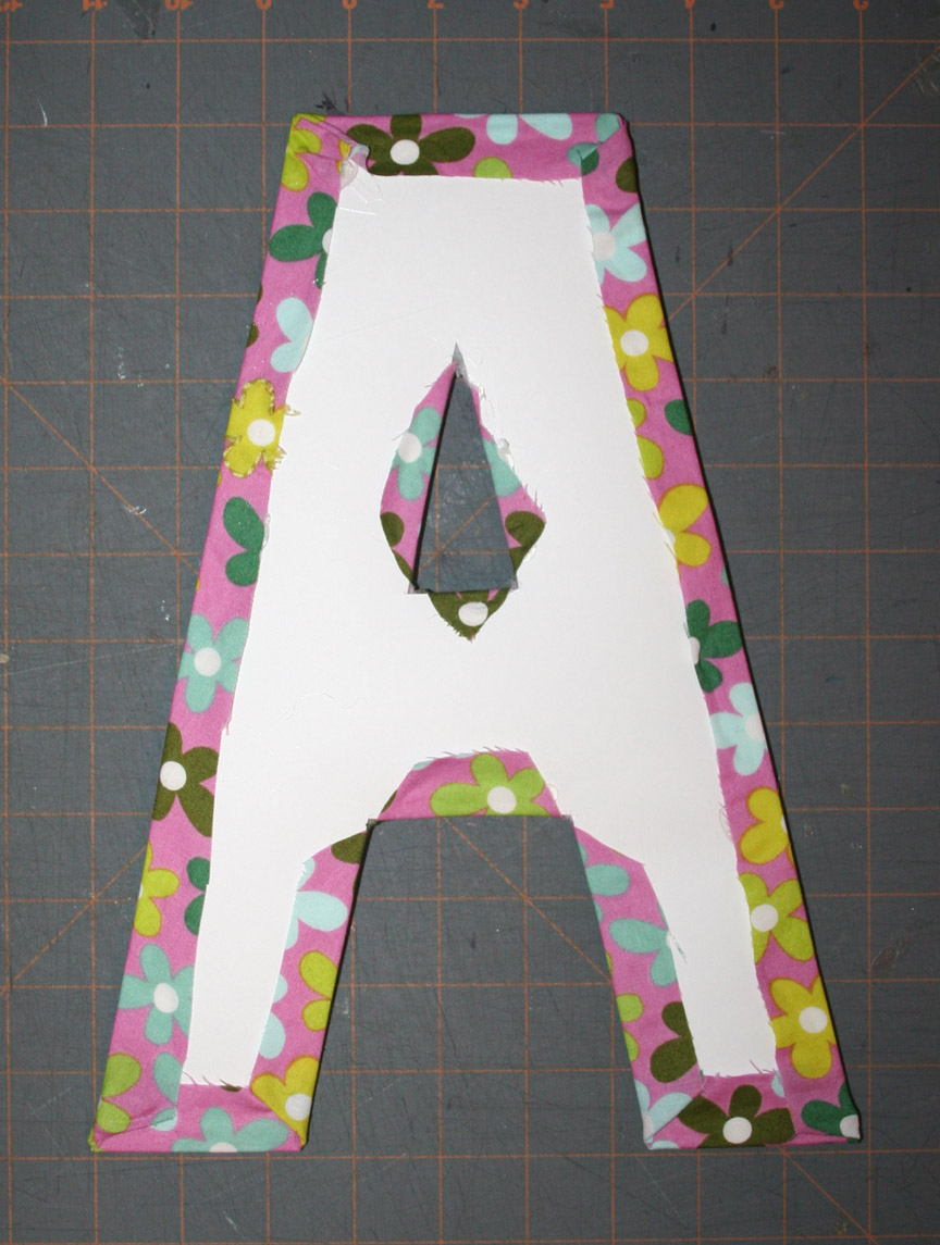 Fabric Covered Letter Tutorial | Jessica Peck