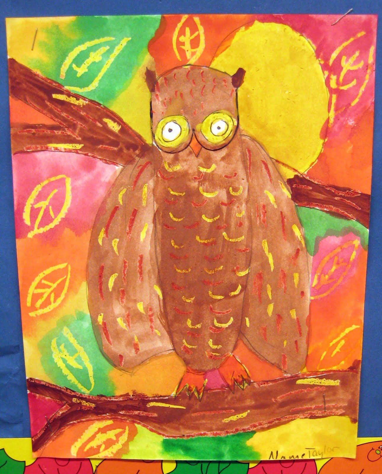 Mrs. Art Teacher!: 4th grade owls