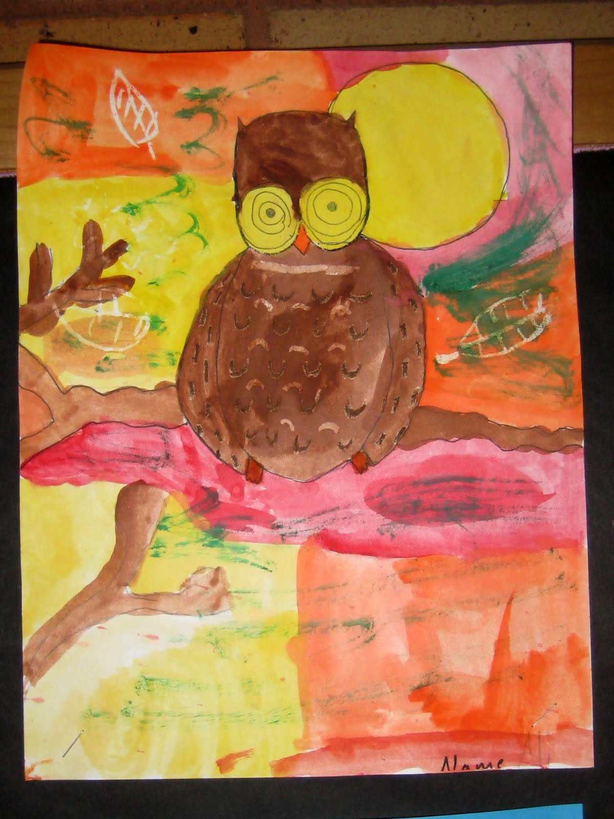 Mrs. Art Teacher!: 4th grade owls