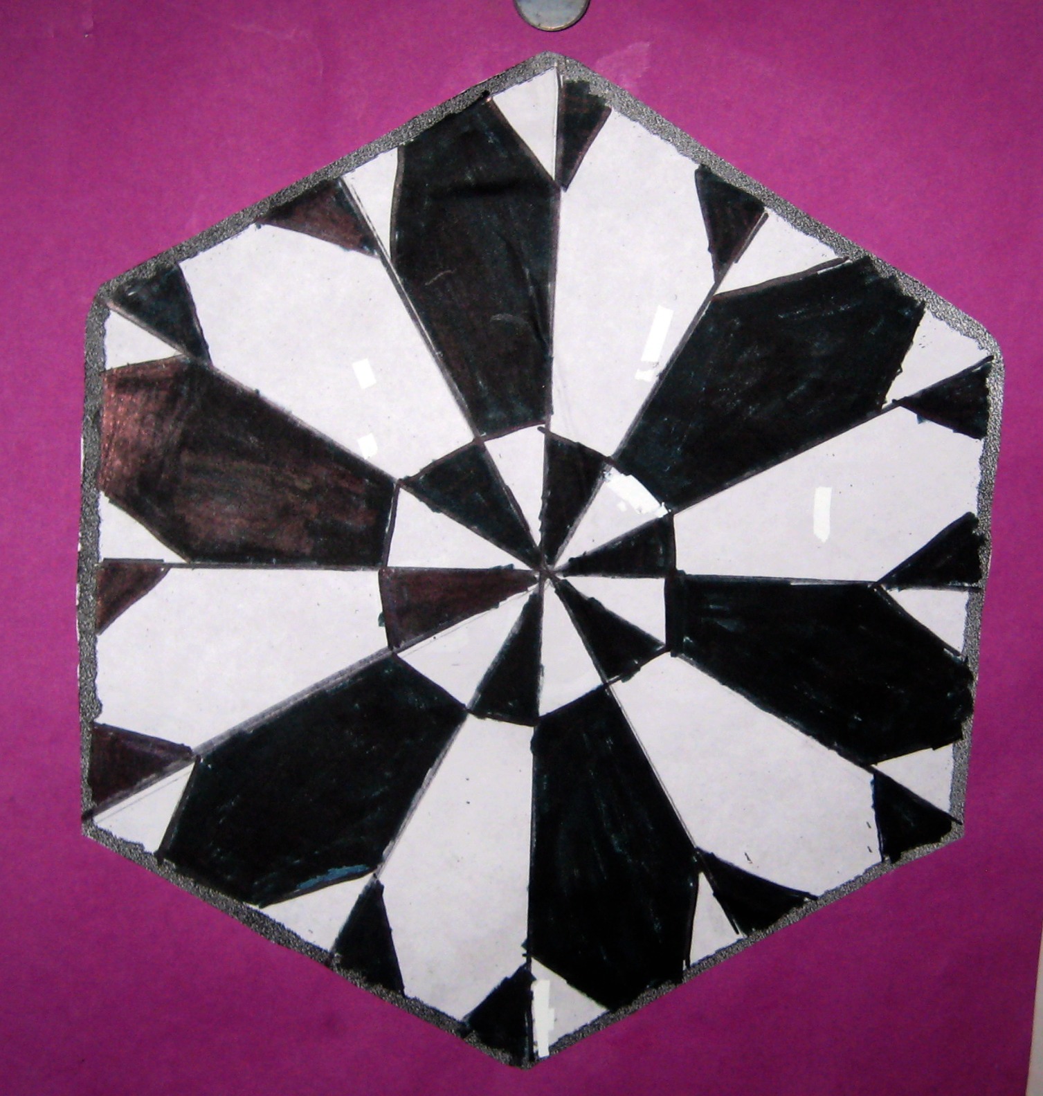 Mrs. Art Teacher!: positive/negative space radial desgins