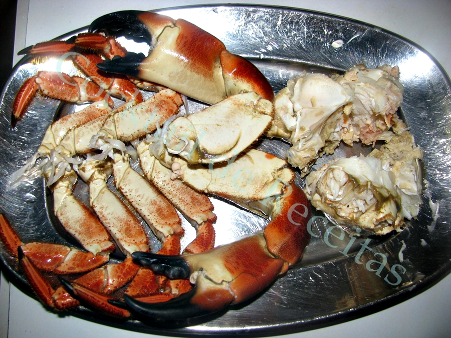 Cocktail de Receitas: Sapateira (já cozida, receita do recheio)